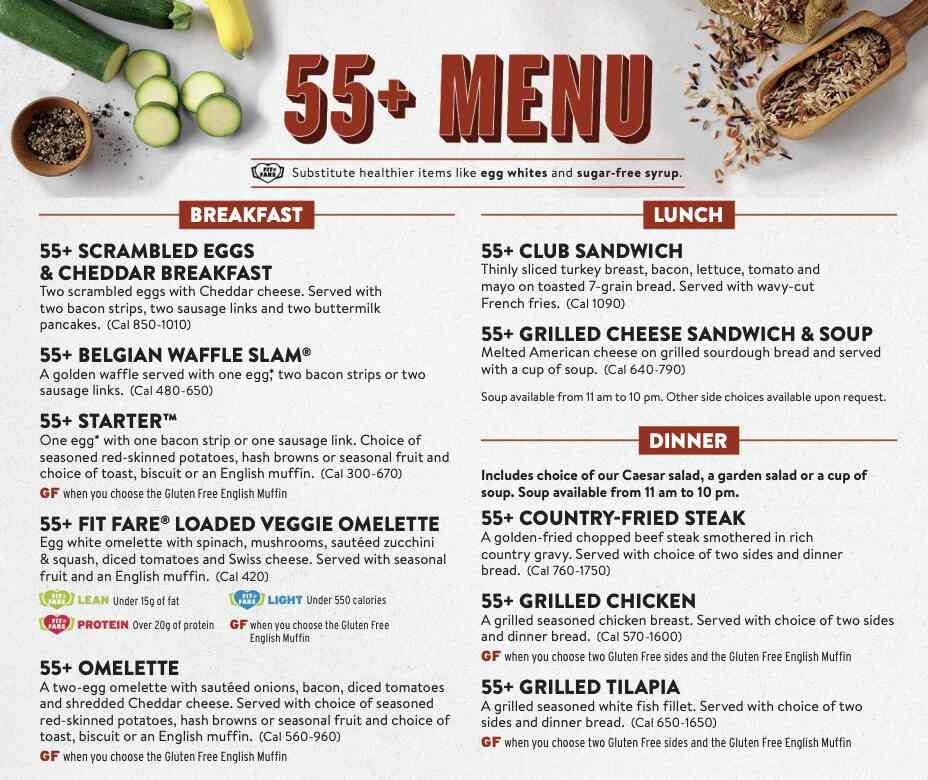 Denny's Senior Menu with Prices and Discounts (2024) - Club Modern60